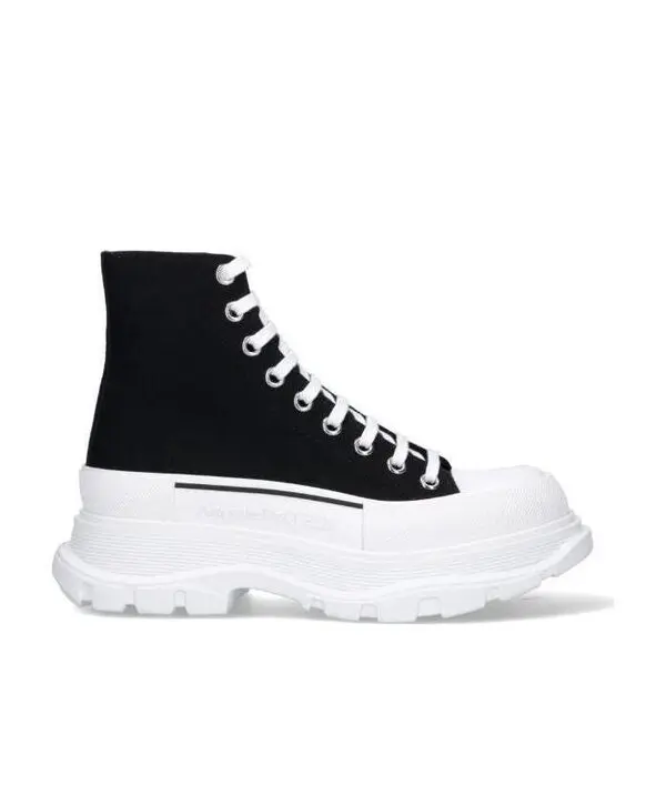 Alexander McQueen Tread Slick Lace-up Boots - White
