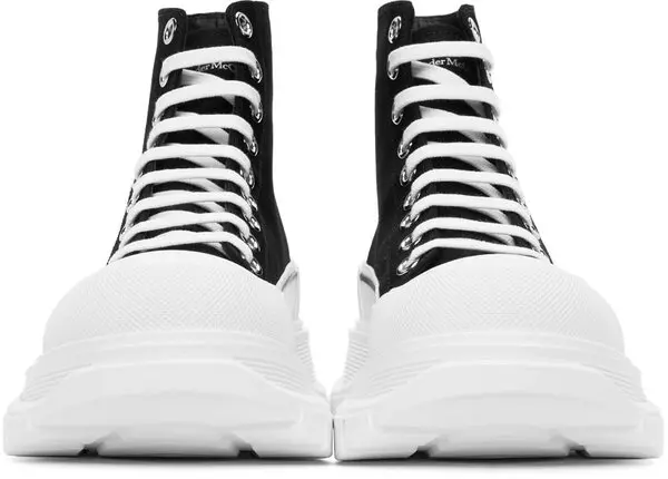 Alexander McQueen Tread Slick Lace-up Boots - White