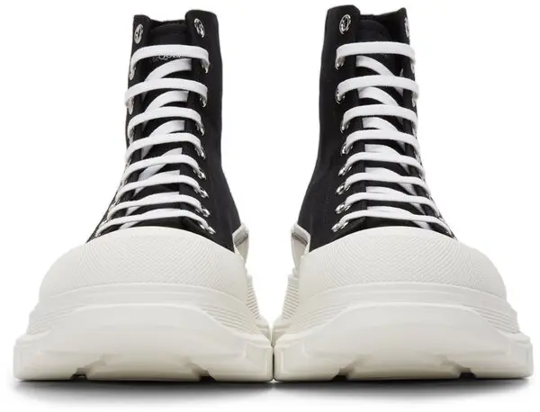 Alexander McQueen Tread Slick Lace-up Boots - White