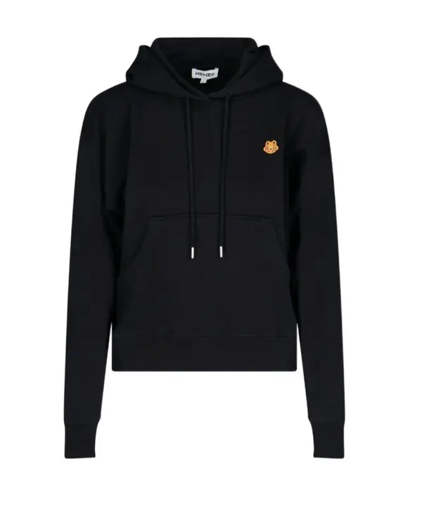 Kenzo Tiger Crest Embroidered Drawstring Hoodie