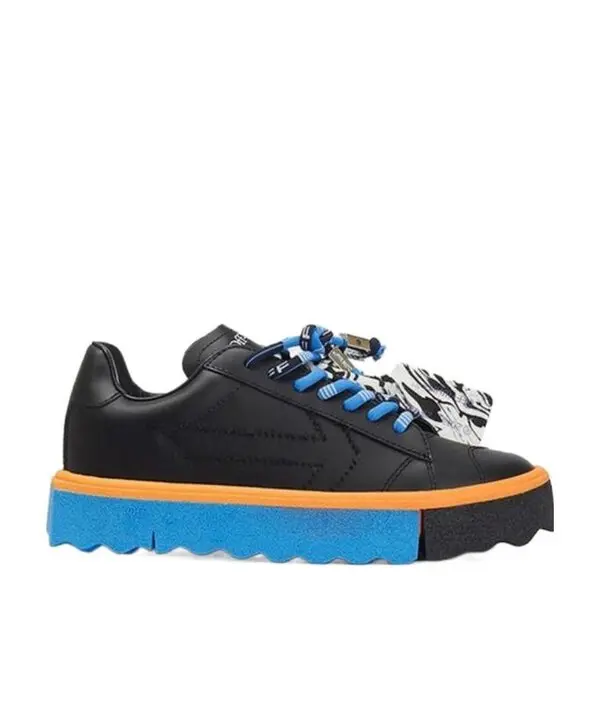 Off-White Arrow Pattern Flat Casual Sneakers