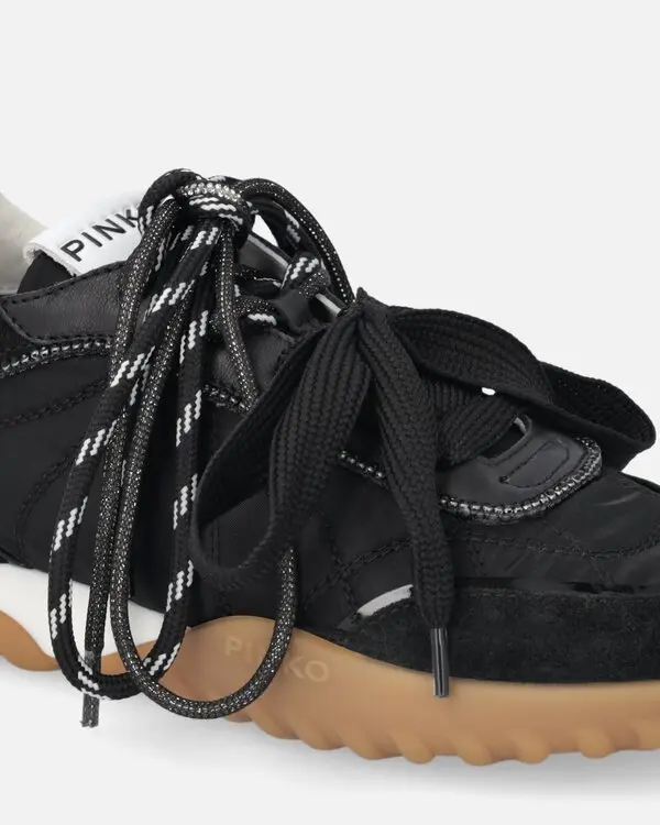Pinko Gea Lace-up Sneakers - Black