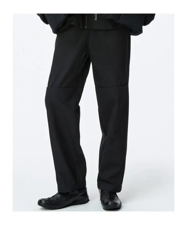 ADER ERROR Low-waisted Slacks With Horizontal Pleats