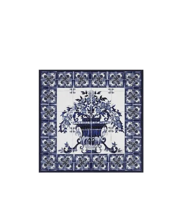 Dolce & Gabbana Dolce Gabbana Majolica Print Twill Scarf - Multicolor