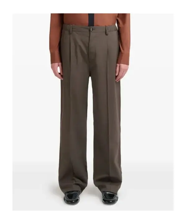 Marni Straight-leg Trousers - Brown