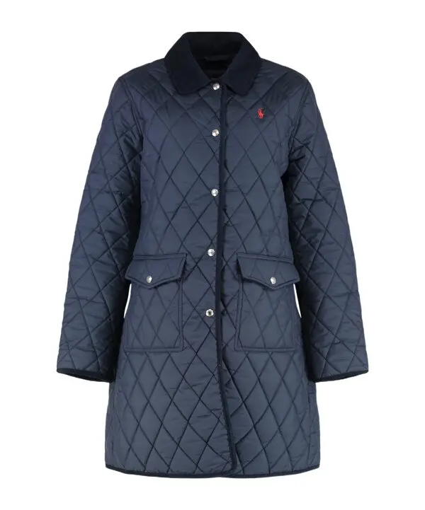 Polo Ralph Lauren Quilted Buttoned Coat - Blue