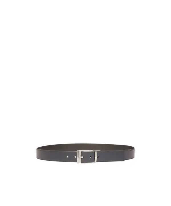 Bally Leather Pin Buckle Belt - Black
