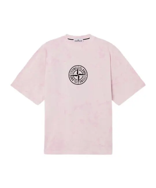 Stone Island Logo Printed Crewneck T-shirt