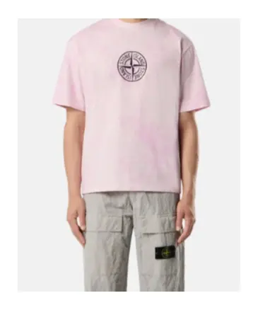 Stone Island Logo Printed Crewneck T-shirt