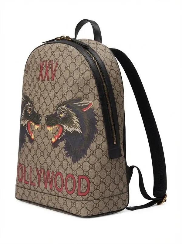 Gucci Wolf Head Printed Backpack