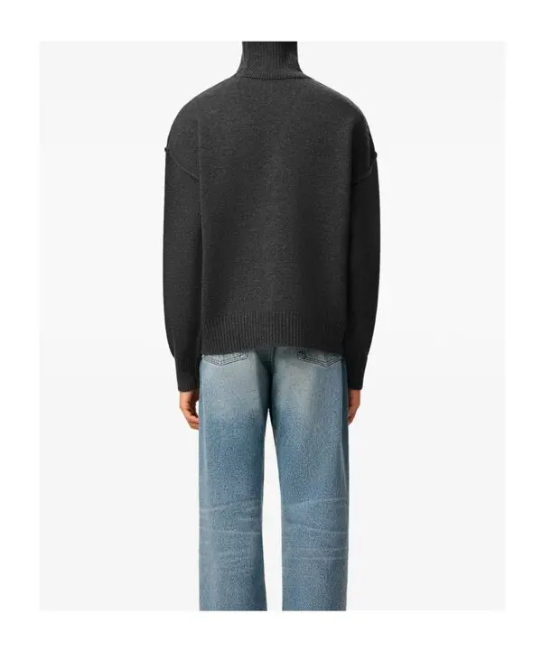 Ami De Coeur Turtleneck Knitted Jumper - Black