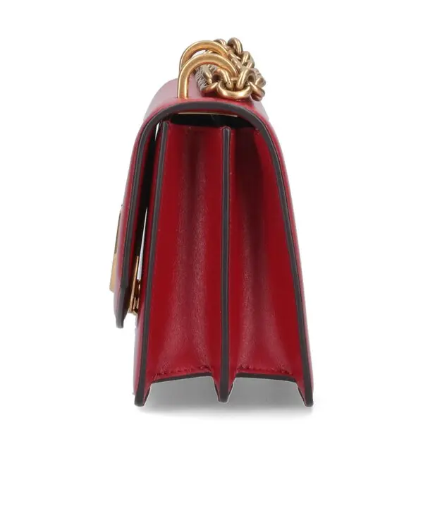 Valentino Garavani Vlogo Chain Shoulder Bag - Red