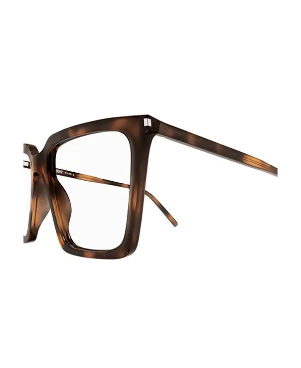 Saint Laurent Square Frame Glasses - Brown