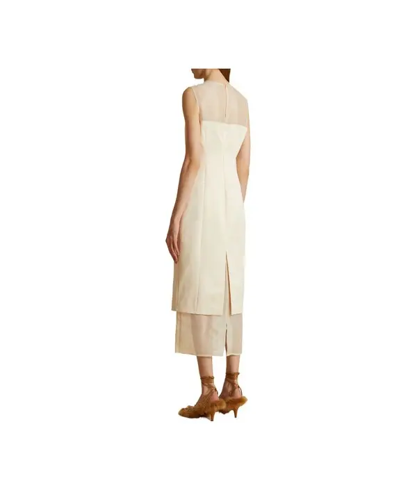 Khaite Sleeveless Layered Sheer Dress