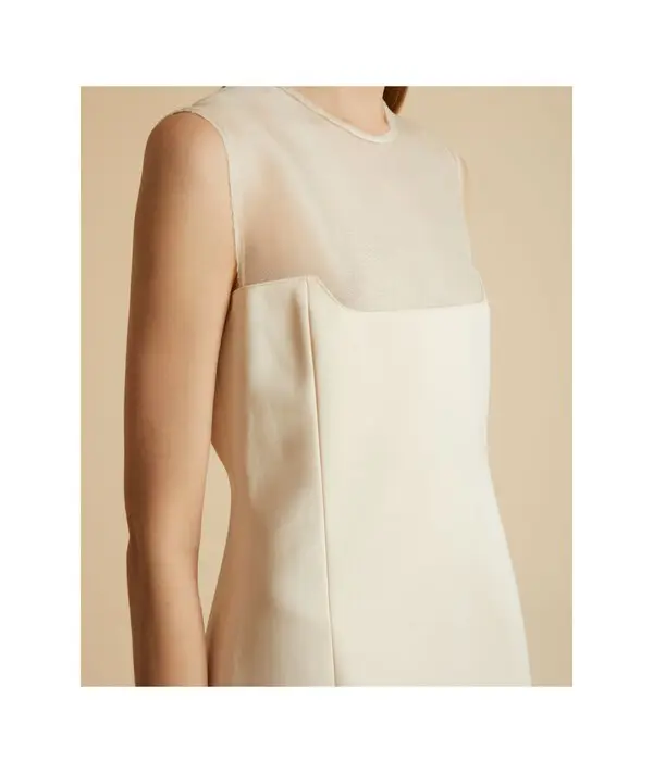 Khaite Sleeveless Layered Sheer Dress