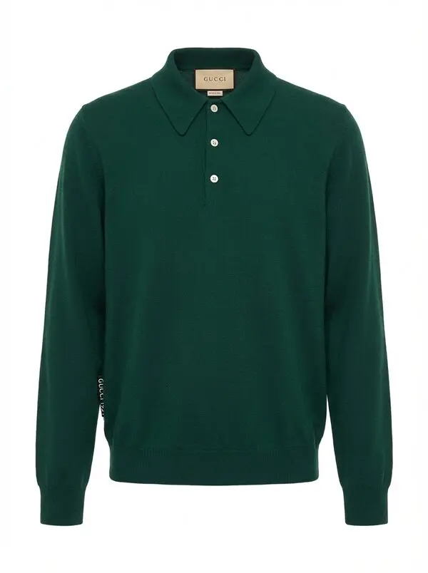 Gucci Collared Sweater With Embroidered Detail