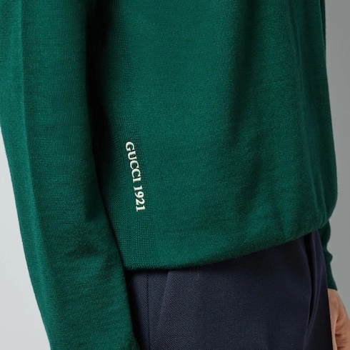 Gucci Collared Sweater With Embroidered Detail