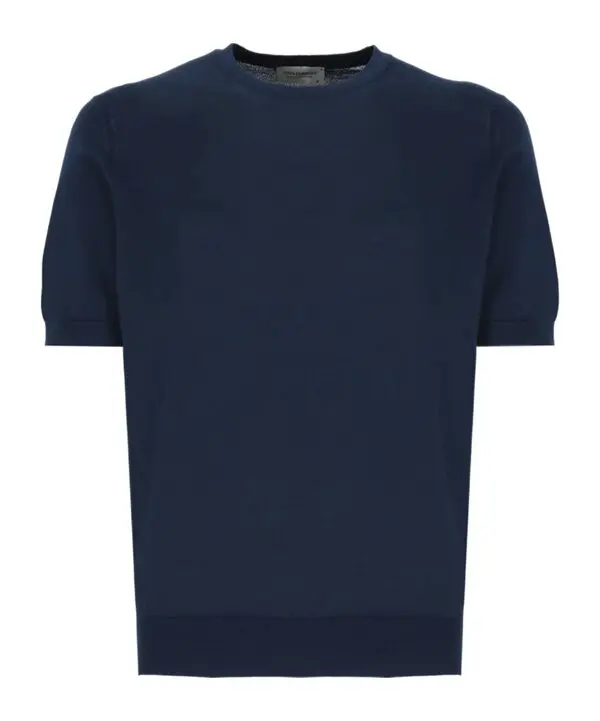 John Smedley Kempton Crew-neck T-shirt - Blue
