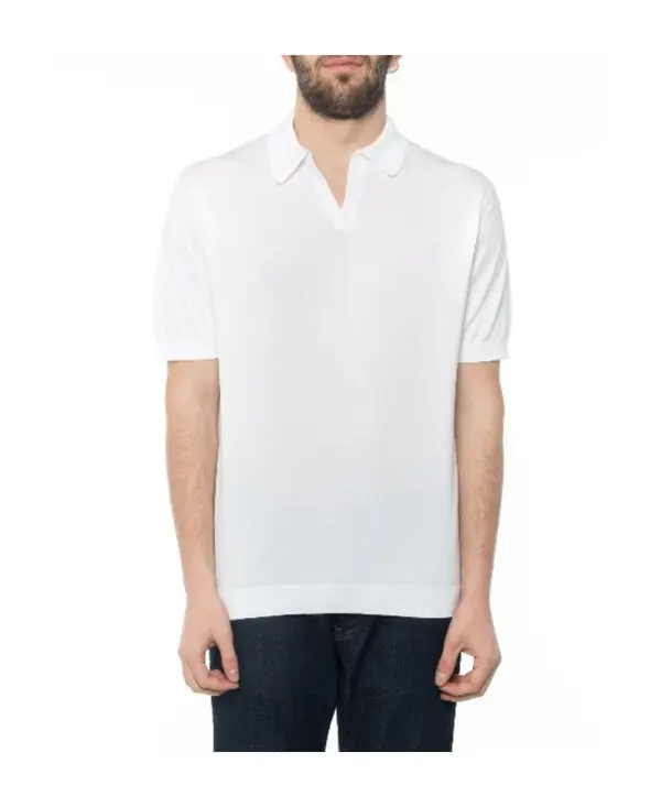 John Smedley Noah Classic Polo Shirt - White