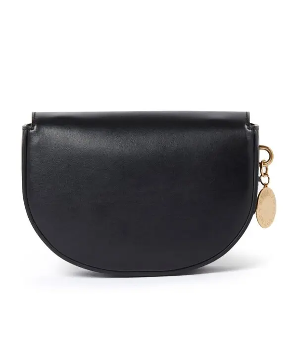 Stella McCartney Frayme Whipstitch Small Shoulder Bag - Black