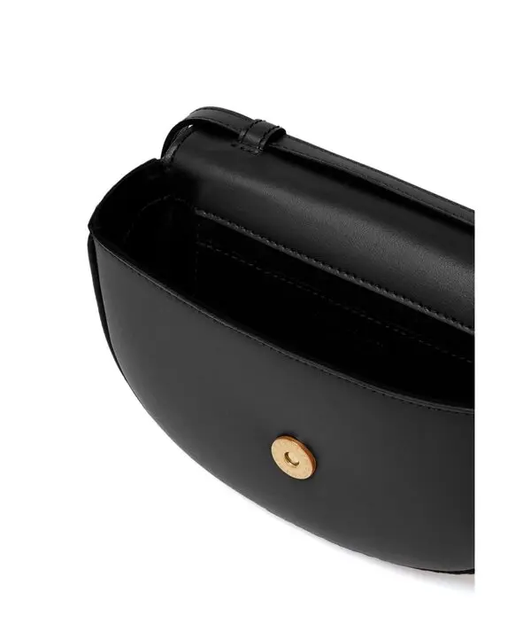 Stella McCartney Frayme Whipstitch Small Shoulder Bag - Black
