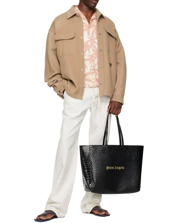 Palm Angels Monogram Embroidered Drawstring Pants