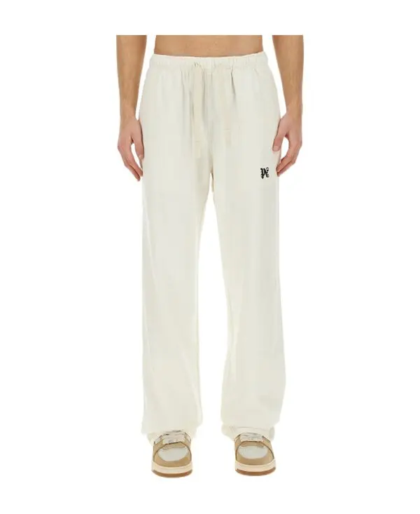 Palm Angels Monogram Embroidered Drawstring Pants