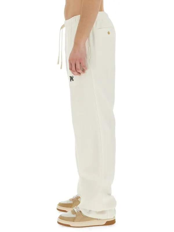 Palm Angels Monogram Embroidered Drawstring Pants