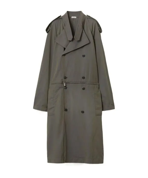 Burberry Cotton-linen Blend Trench Dress