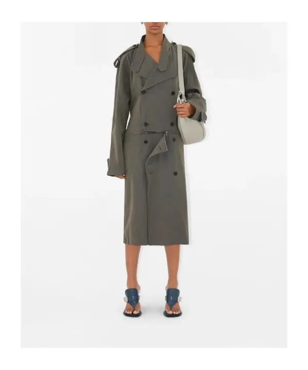 Burberry Cotton-linen Blend Trench Dress