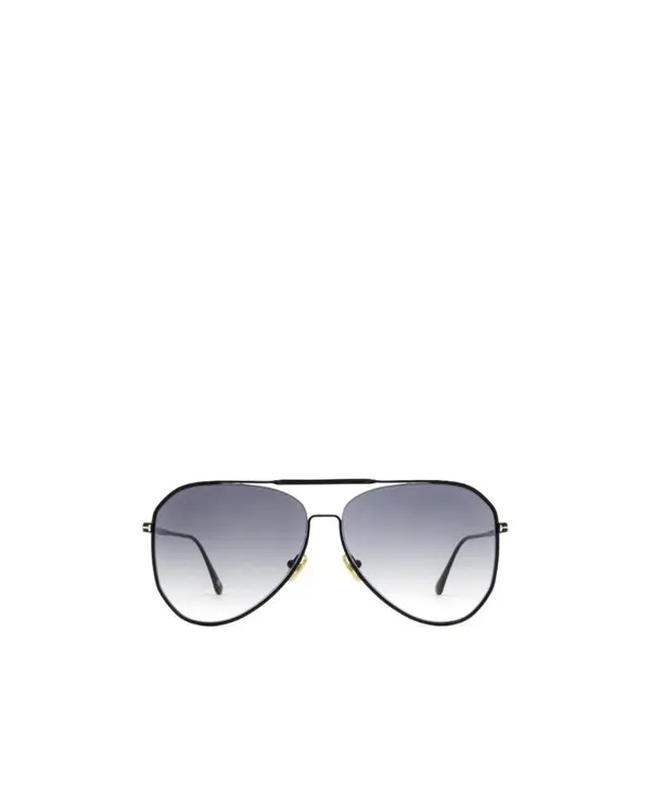 TOM FORD Logo Aviator Sunglasses - Gray
