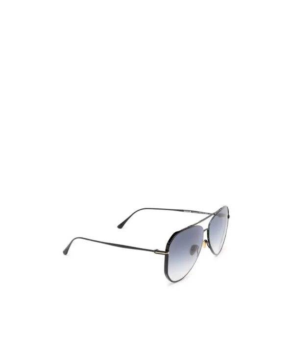 TOM FORD Logo Aviator Sunglasses - Gray