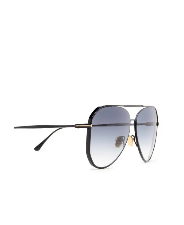 TOM FORD Logo Aviator Sunglasses - Gray