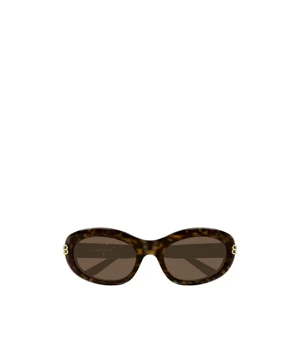 Balenciaga Casino Round Frame Sunglasses - Green