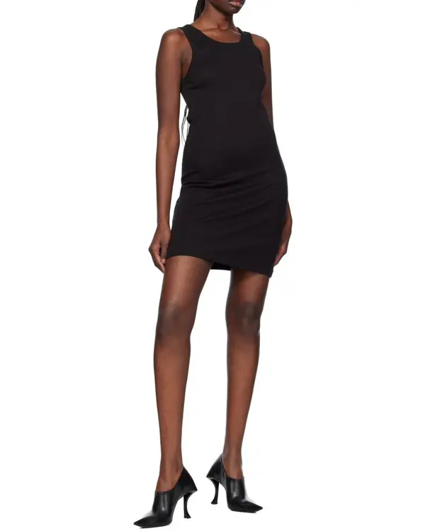 Helmut Lang Ribbed Crewneck Tank Mini Dress
