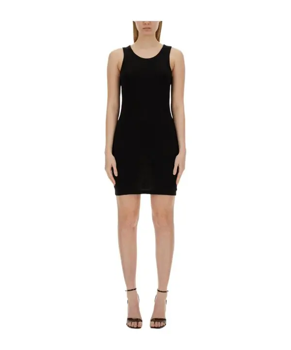 Helmut Lang Ribbed Crewneck Tank Mini Dress