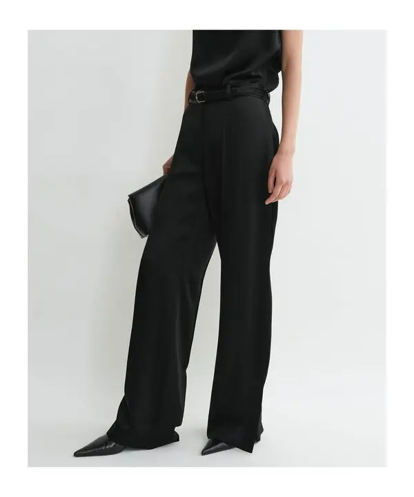 TOTEME Cuff-slit Straight-leg Trousers