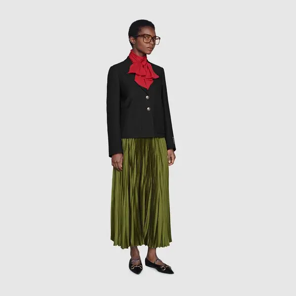Gucci Single-breasted Blazer With Patch Detail