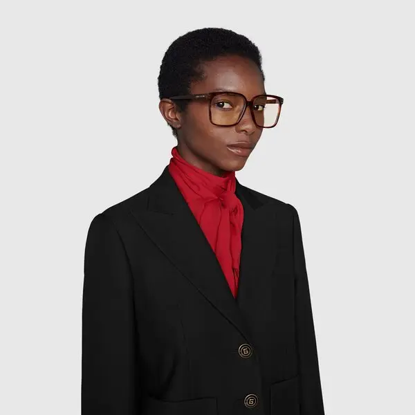 Gucci Single-breasted Blazer With Patch Detail
