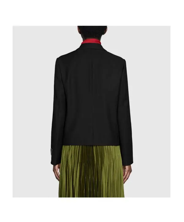 Gucci Single-breasted Blazer With Patch Detail