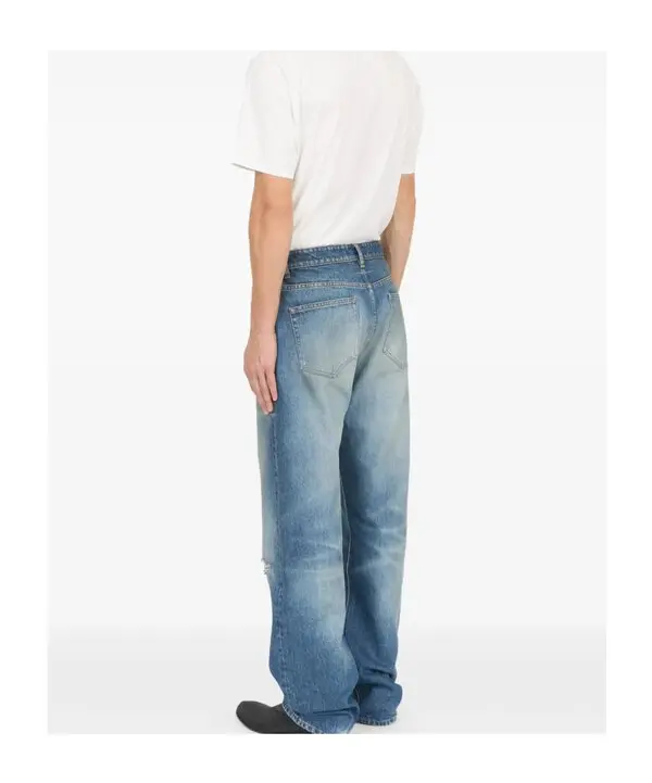 MAISON MARGIELA Straight Distressed Jeans - Blue