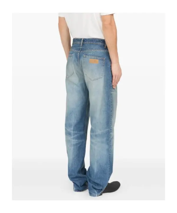 MAISON MARGIELA Straight Distressed Jeans - Blue