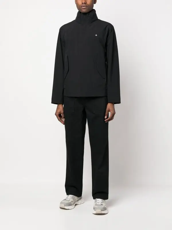 Stone Island Logo Embroidered High-neck Jacket