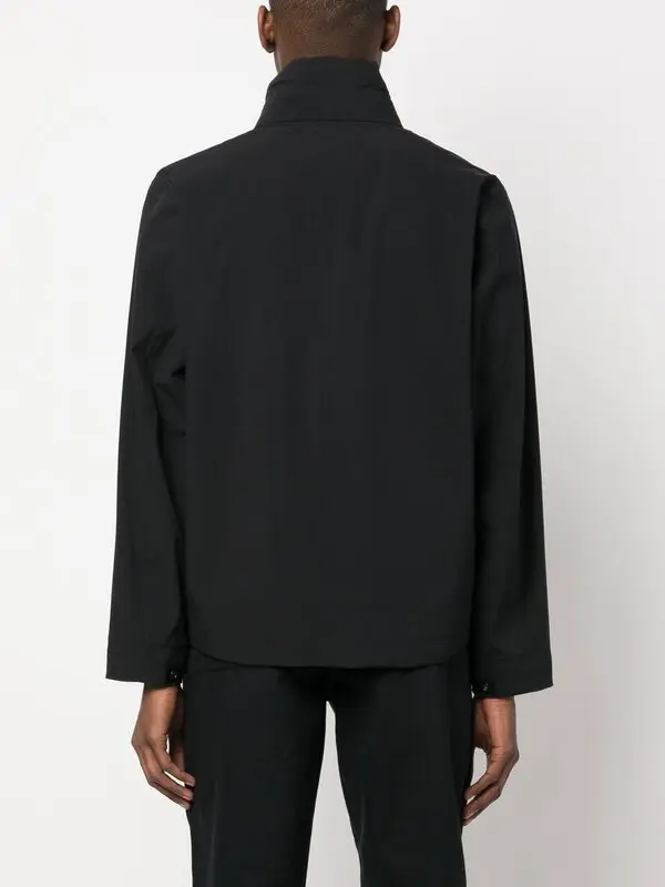 Stone Island Logo Embroidered High-neck Jacket
