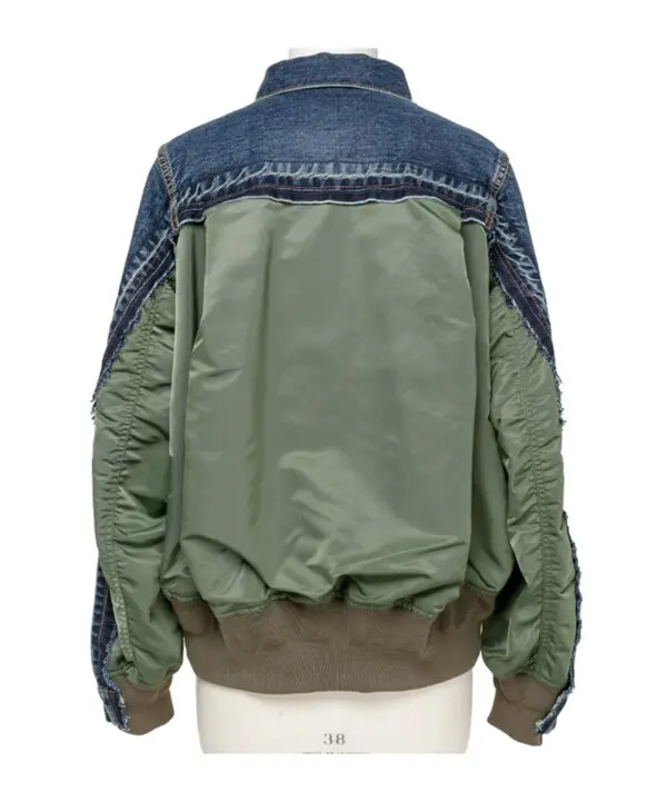 Sacai Patch Pocket Denim Jacket - Blue
