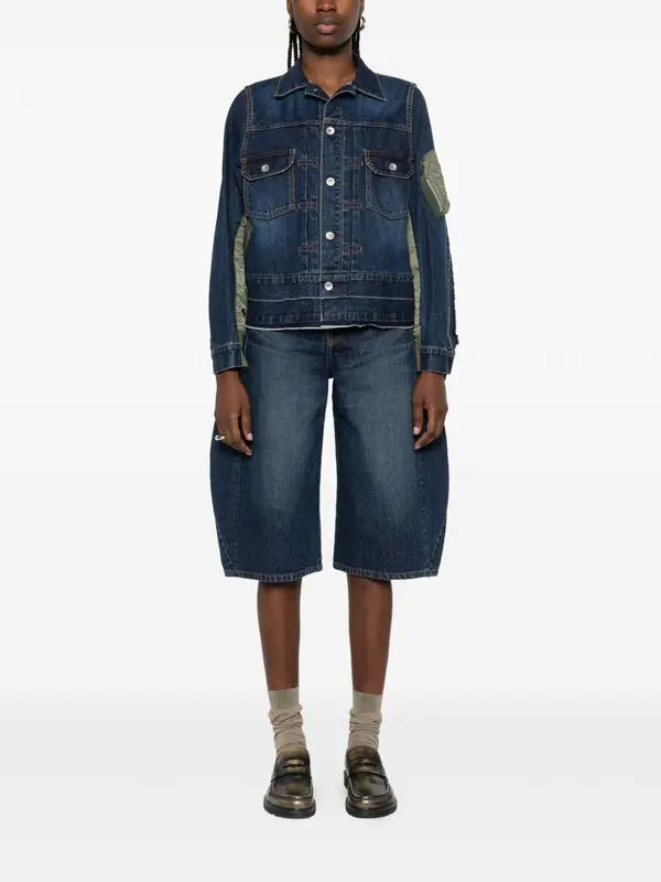 Sacai Patch Pocket Denim Jacket - Blue