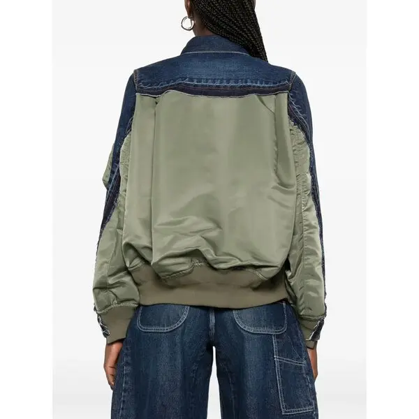 Sacai Patch Pocket Denim Jacket - Blue