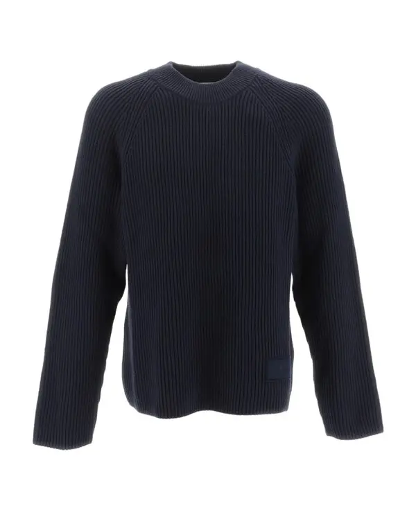 Ami Crewneck Knitted Jumper - Black