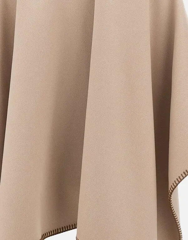 Max Mara Colomba Belted Cape - Beige