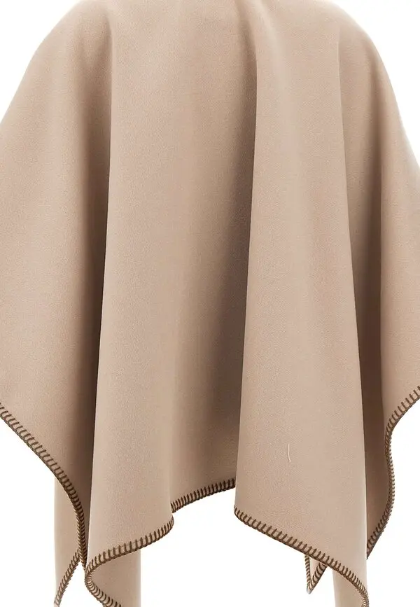 Max Mara Colomba Belted Cape - Beige